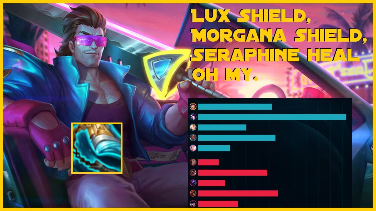 Lux Shield, Morgana shield, Seraphine heal oh my. garen vs kled ...