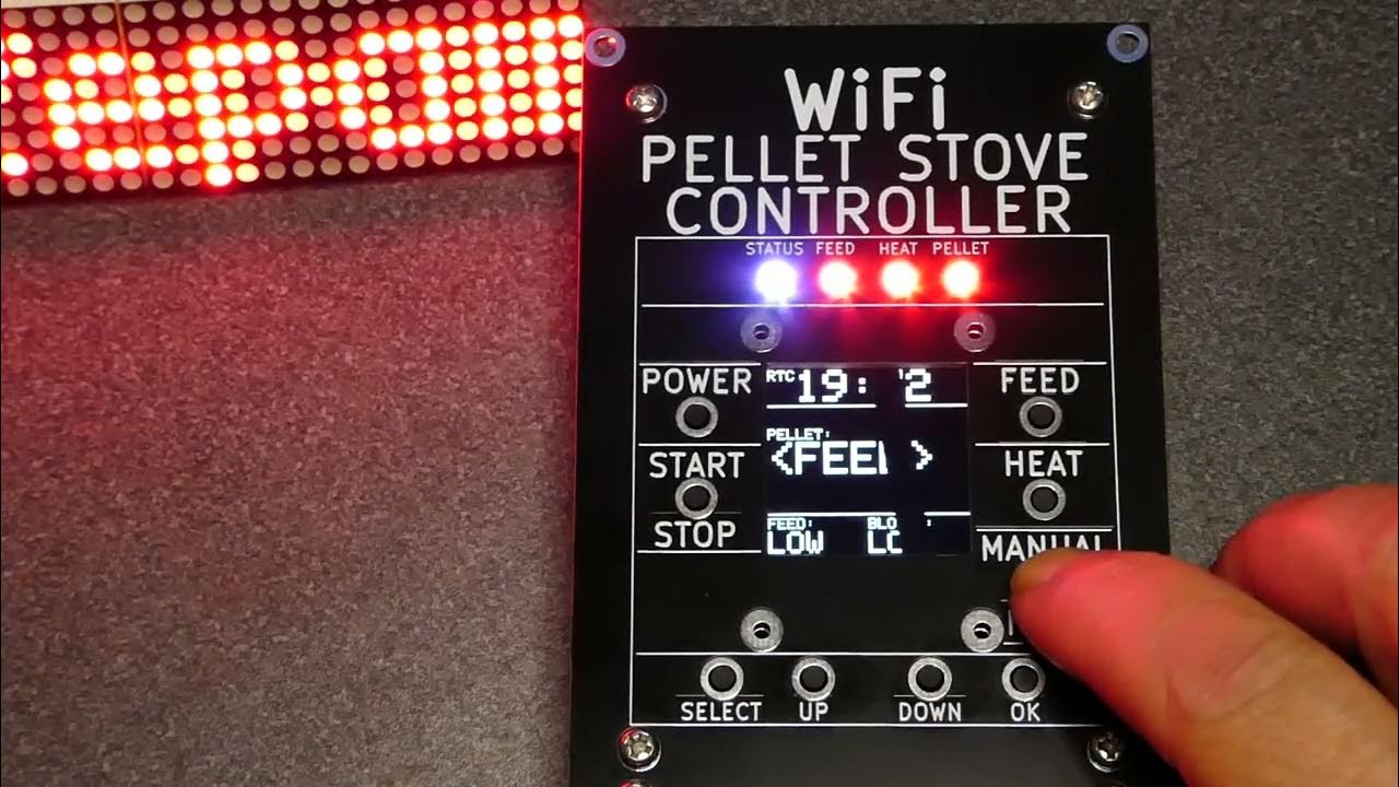 WiFi PELLET STOVE CONTROLLER finished - YouTube