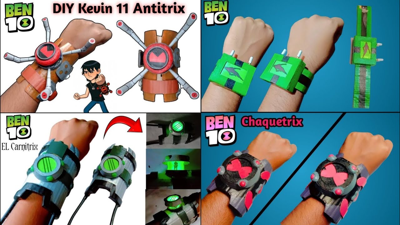 Make 4 ben 10 omnitrix with cardboard/very easy to make - YouTube