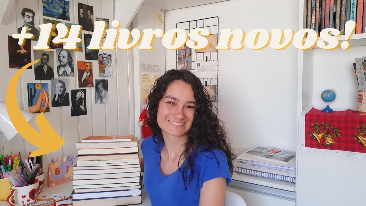 BOOK HAUL DE MUITOS LIVROS NOVOS | Livros que ganhei de presente, feira ...