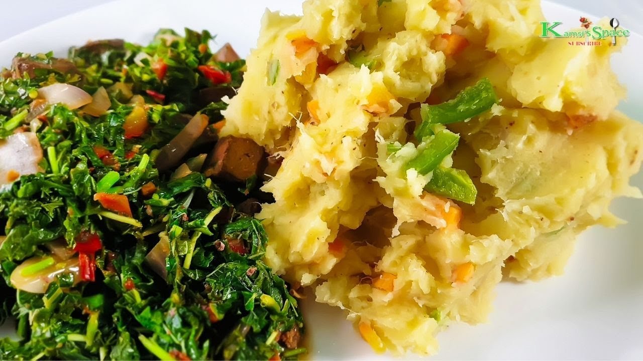 HOW TO MAKE MASHED POTATOES RECIPE WITH VEGETABLE SAUCE - YouTube