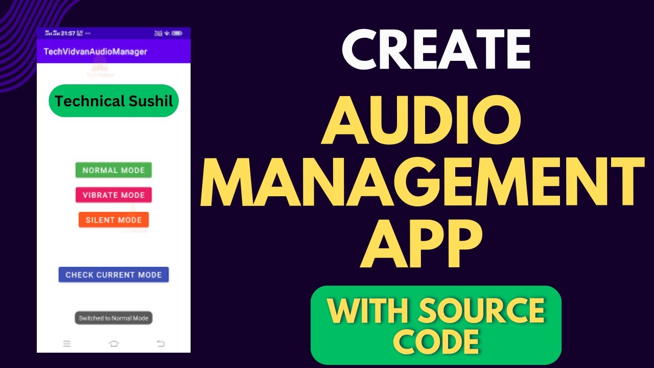 Create Audio Management Android App with Source Code | Hindi - YouTube