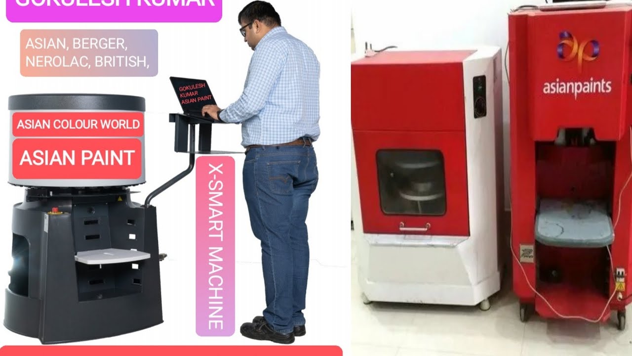 Asian paint colour world machine history, Add colour, manually colour ...