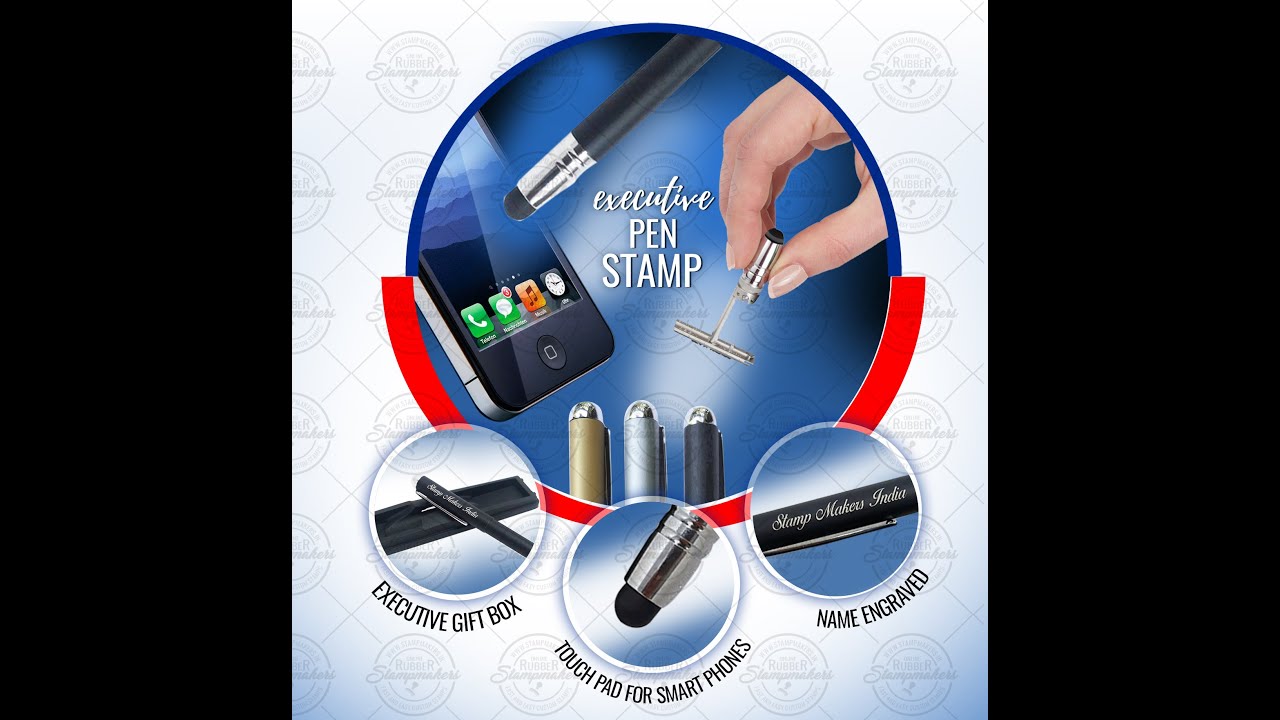 Name Engraved Executive Pen Stamp. Customized Pen with Samp/Seal, Name ...