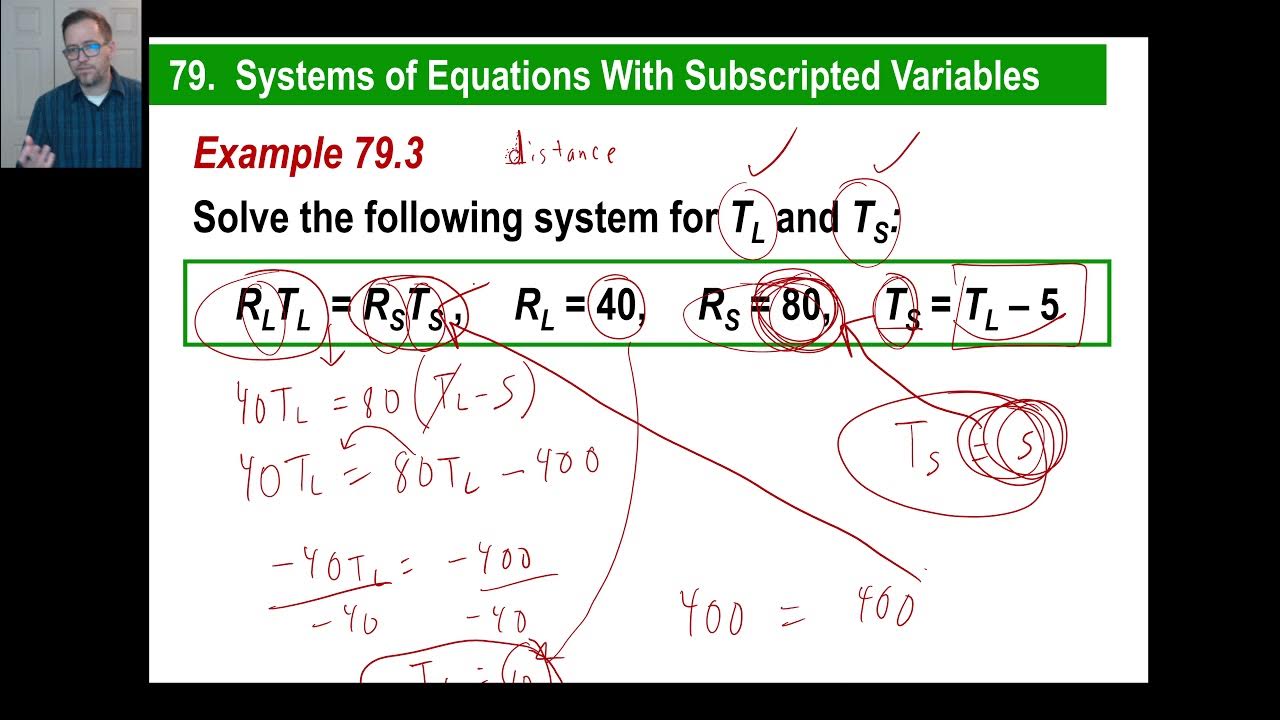 Saxon Math - Algebra 1: 3rd Edition (Lesson 79 - Systems of Equations with Subscripted Variables ...
