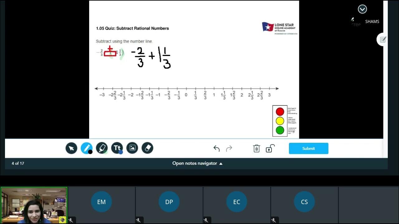 1 06 Quiz Subtract Rational Numbers (Tutorials) - YouTube