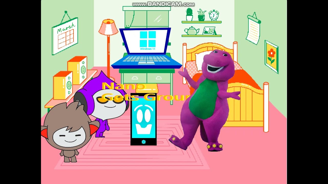 Nano puts barney and friends on nina's computer while nina dislikes ...
