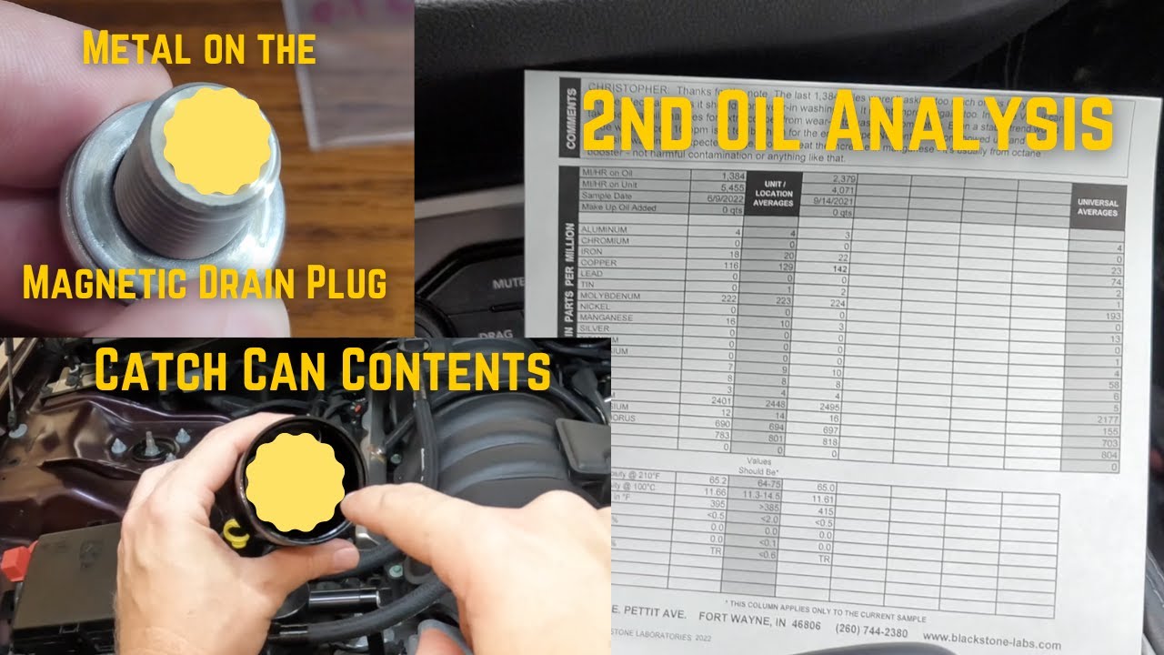 Oil Analysis, Magnetic Drain Plug Metal, and Catch Can Contents from my ...