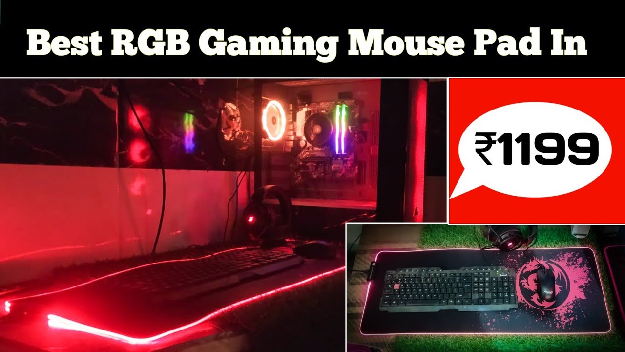 Best RGB mouse Pad || SPEED RGB Gaming mouse Pad Red Dragon || Unboxing ...