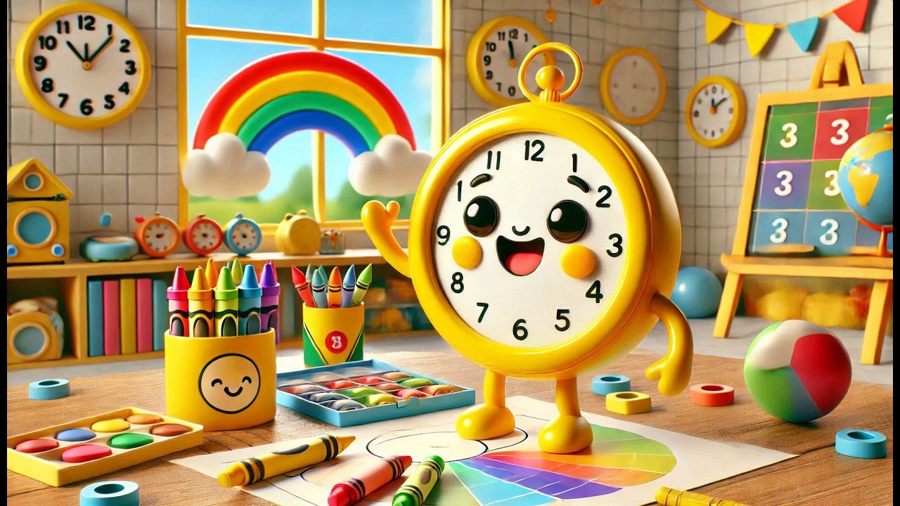 🎵 Time-Telling with Ticky the Clock! ⏰ | Fun Kids Song to Learn Time - YouTube