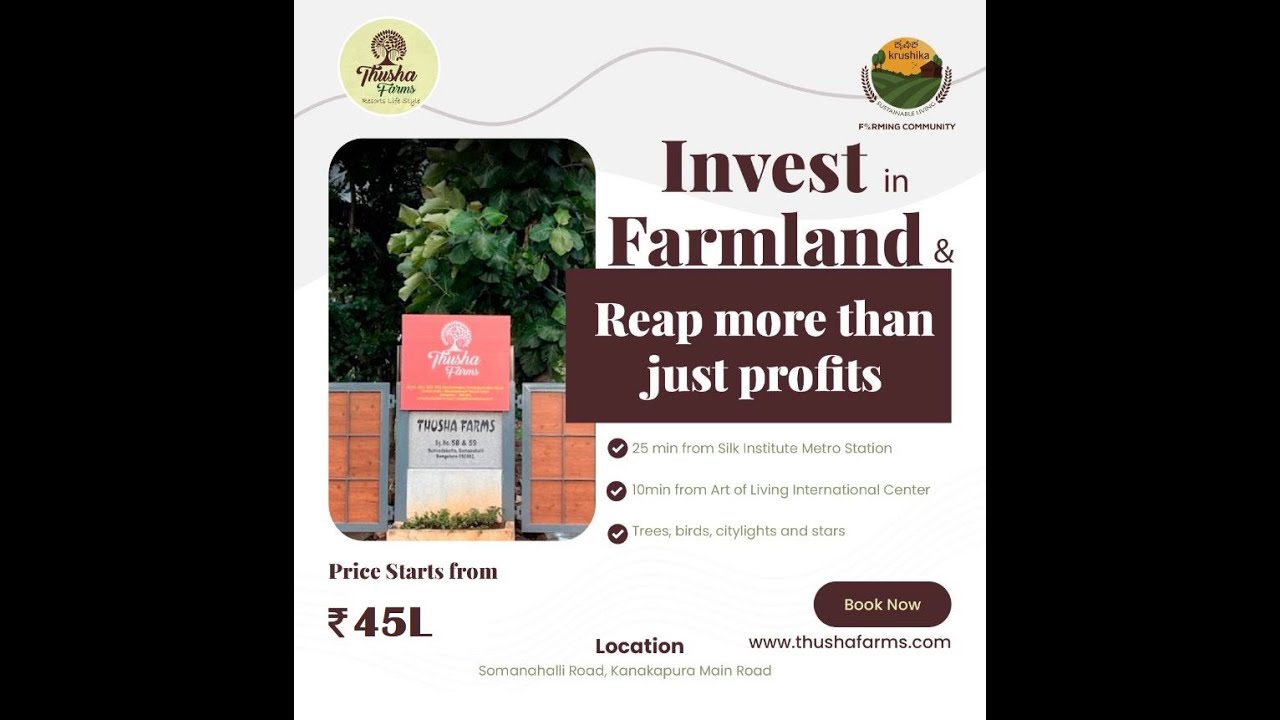 Thusha Farms | only 10 mins from Art of Living | only 25 mins from Silk ...