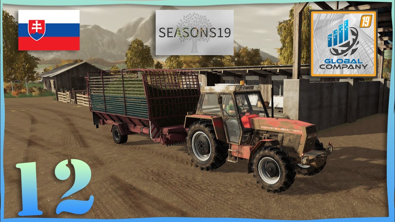 Slovenská vesnice #12 (FS19)| Seasons mod | Global Company | Timelapse ...