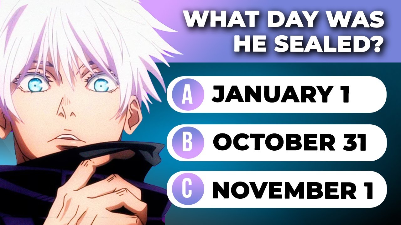 Gojo Satoru Impossible QUIZ! | Jujutsu Kaisen Quiz - YouTube