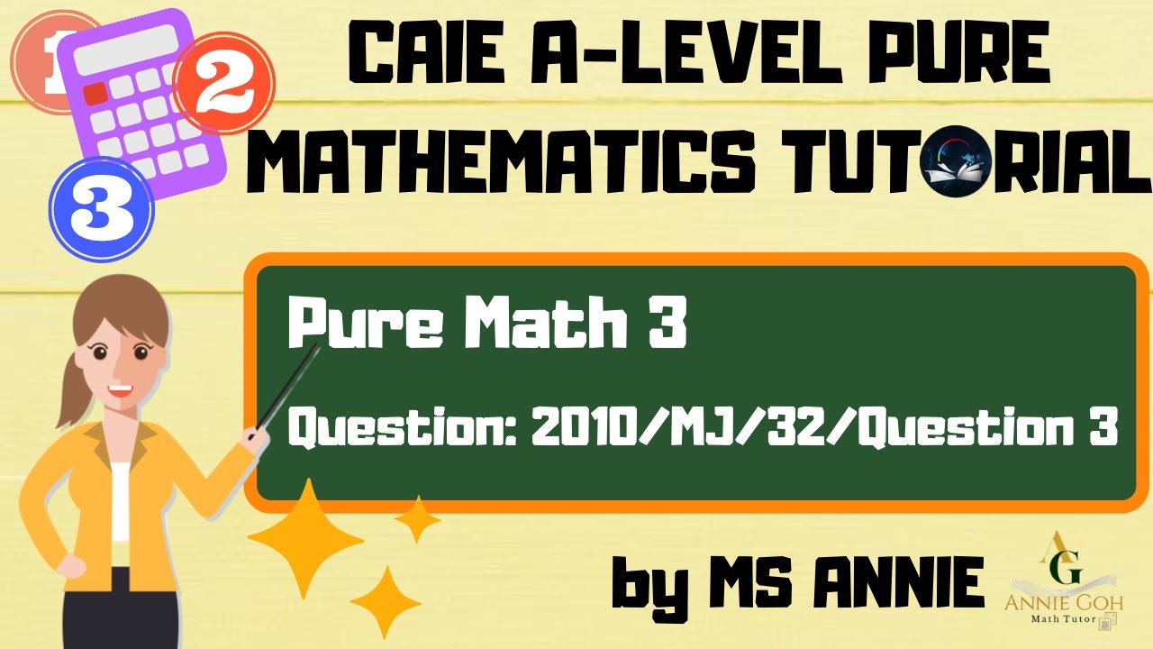 [MATH] Pure Math 3 | Trigonometry | 2010/MJ/32/Question 3 - YouTube