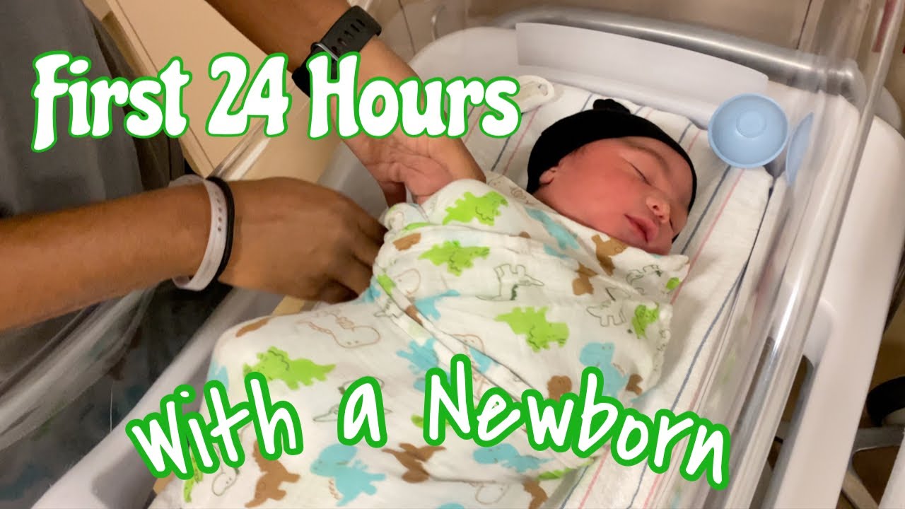 First 24 hours with a newborn! (In the hospital) - YouTube