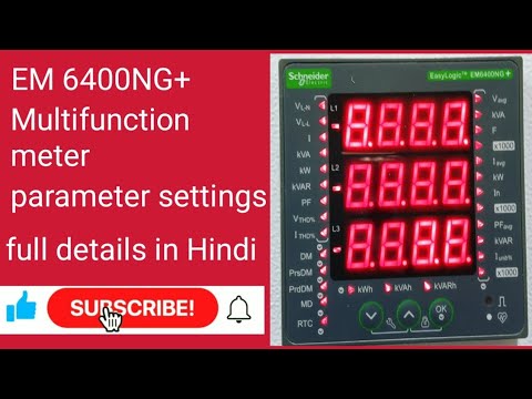 Multifunction meter parameter settings| EM 6400 NG | Schneider electric ...