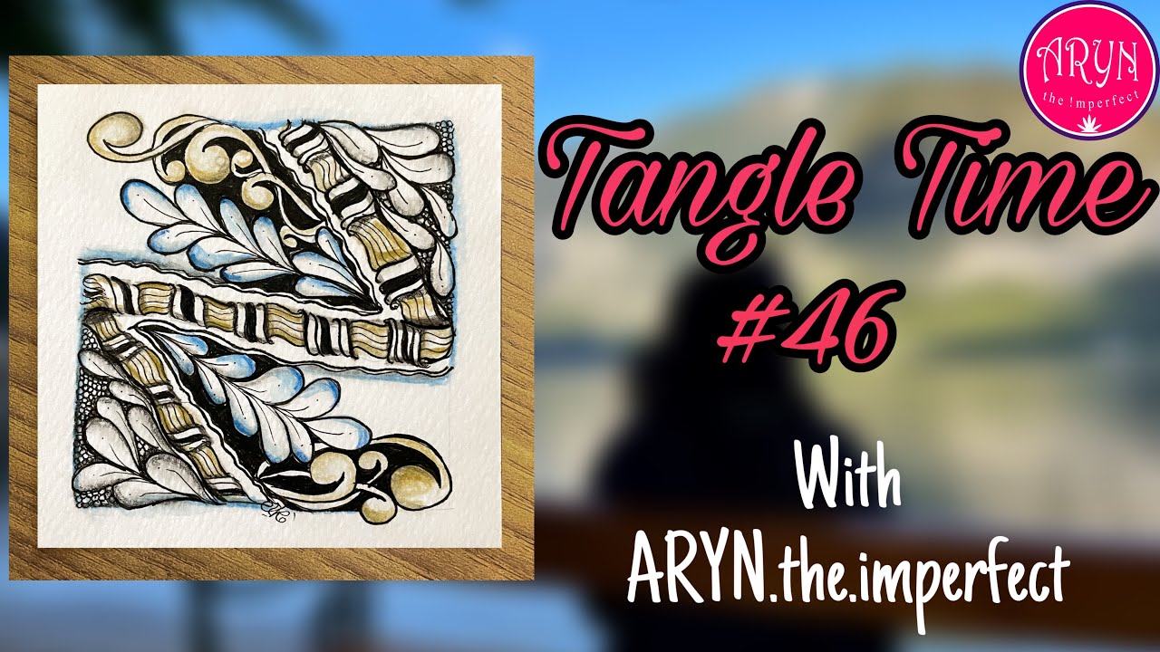 Tangle time #46 | Draw with Aryn | Patterns Flux & Mooka | Zentangle ...