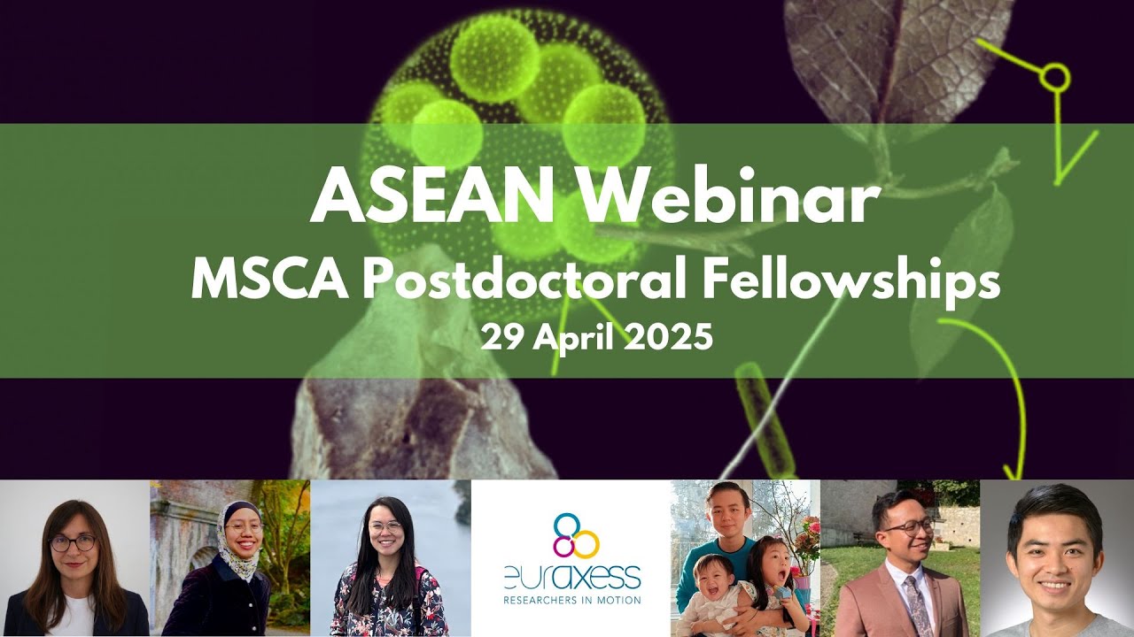 ASEAN Webinar on MSCA Postdoc Fellowship - YouTube