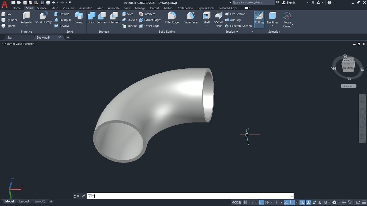 How to make Elbow on AutoCAD | Design Elbow on AutoCAD - YouTube