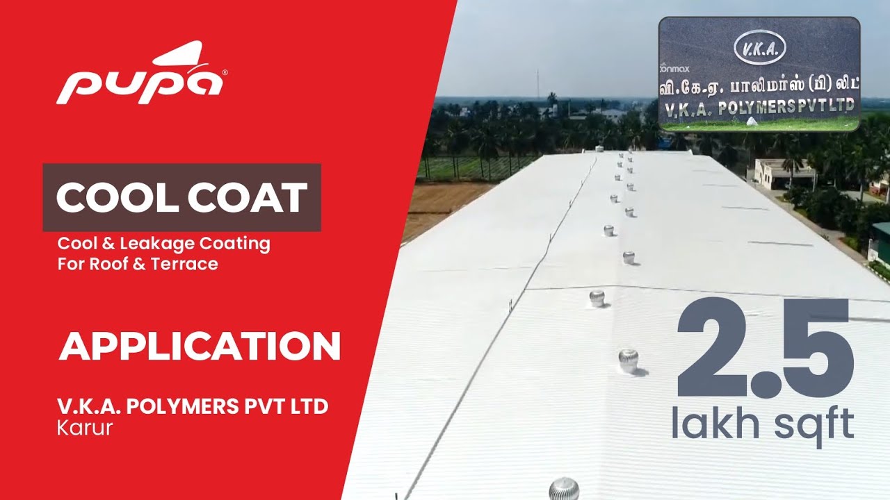 Reducing Heat & Saving Electricity cost by 20% in Summer | COOL COAT | 2,50,000Sqft | VKA ...