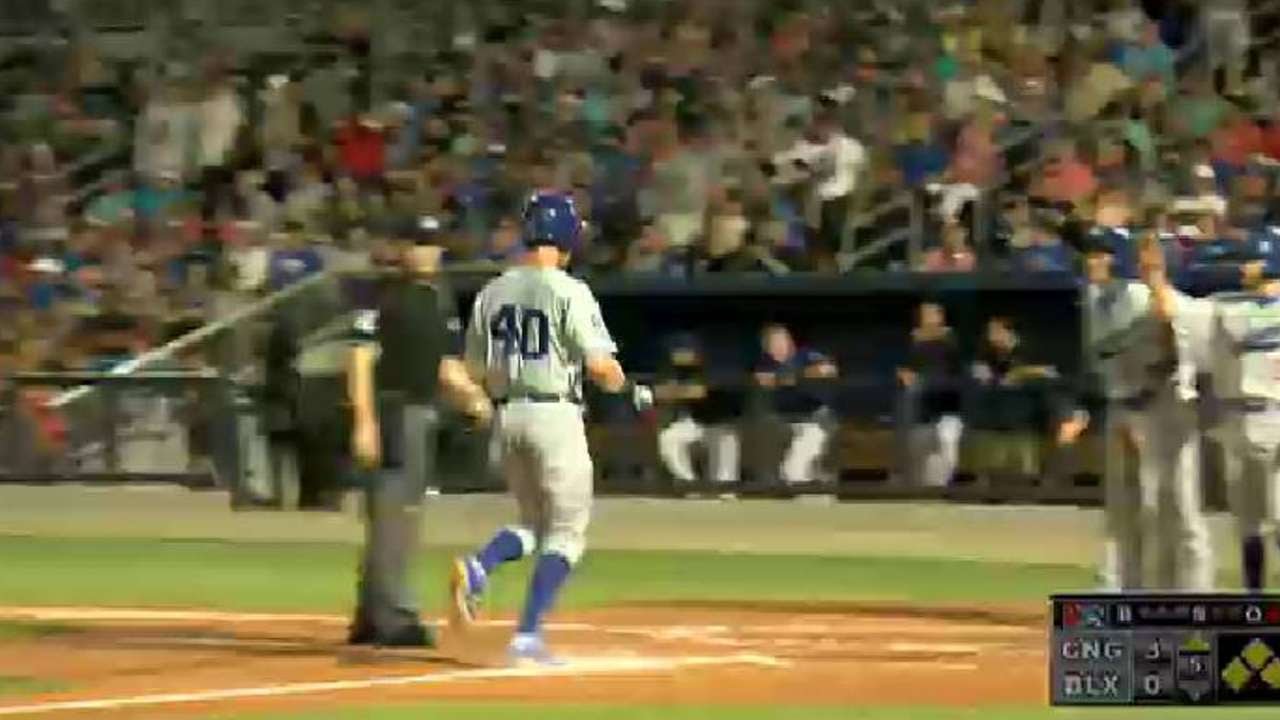 Max Kepler hits a grand slam for the Lookouts - YouTube