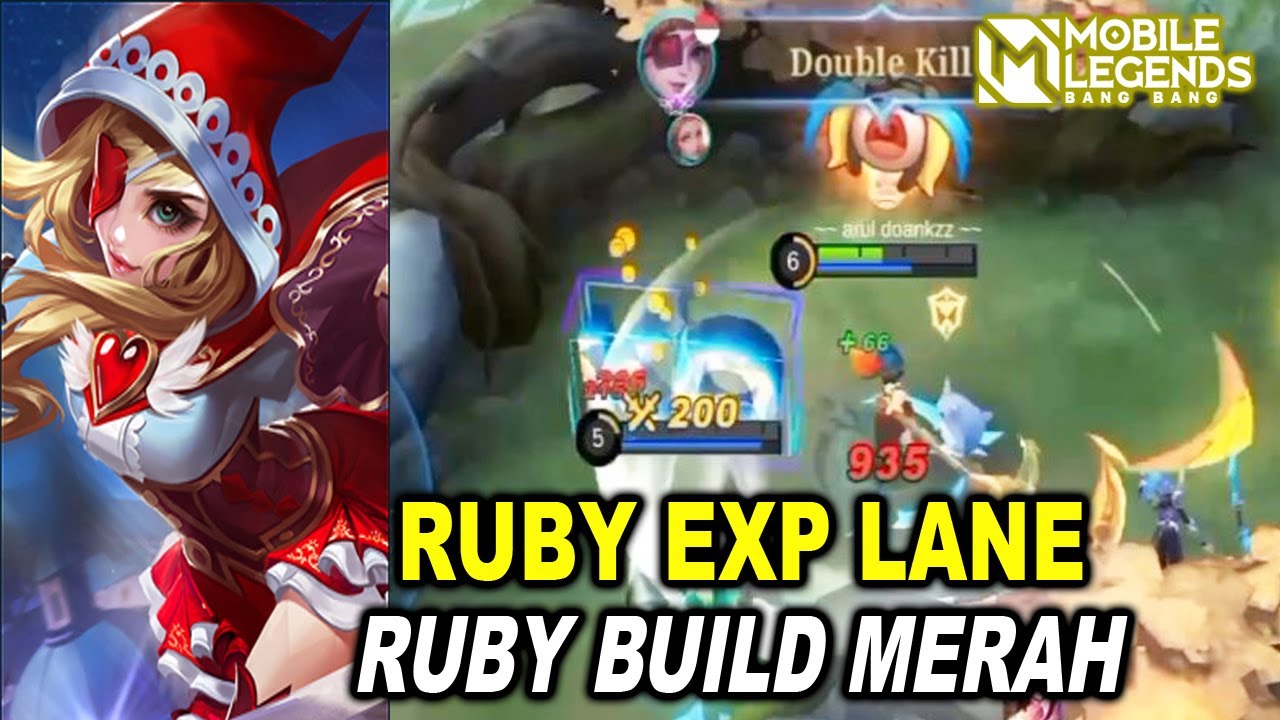 RUBY EXP LANE, RUBY BUILD MERAH - MOBILE LEGENDS - YouTube