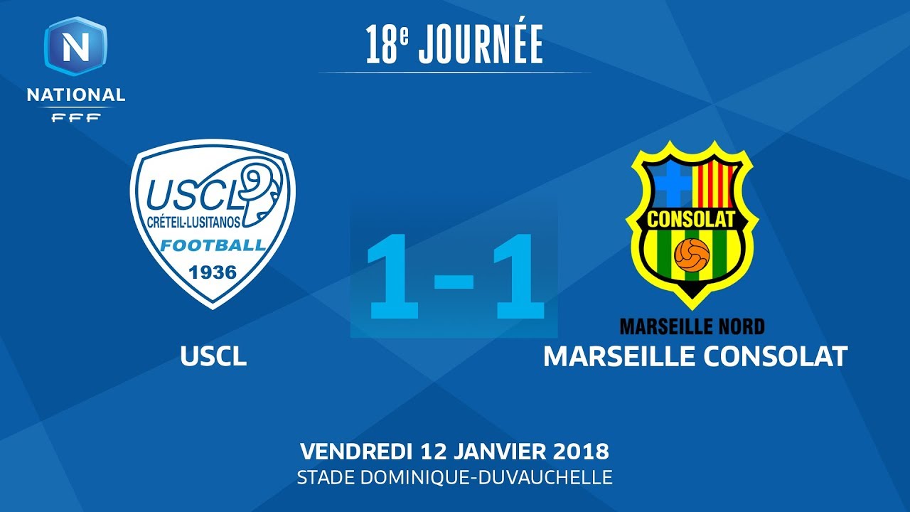 J18 : US Créteil Lusitanos - Marseille Consolat (1-1), le replay - YouTube