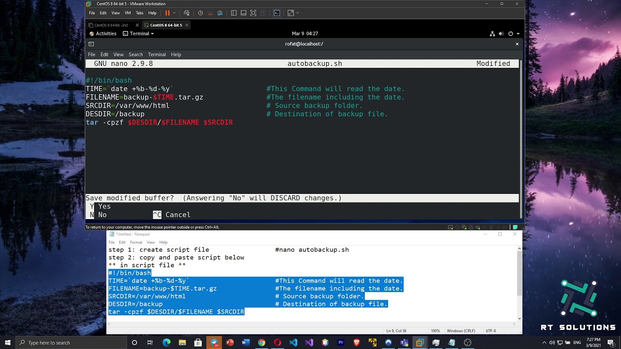 How To Create Auto Backup Directory In Linux YouTube How To Create Auto Backup Directory In Linux YouTube