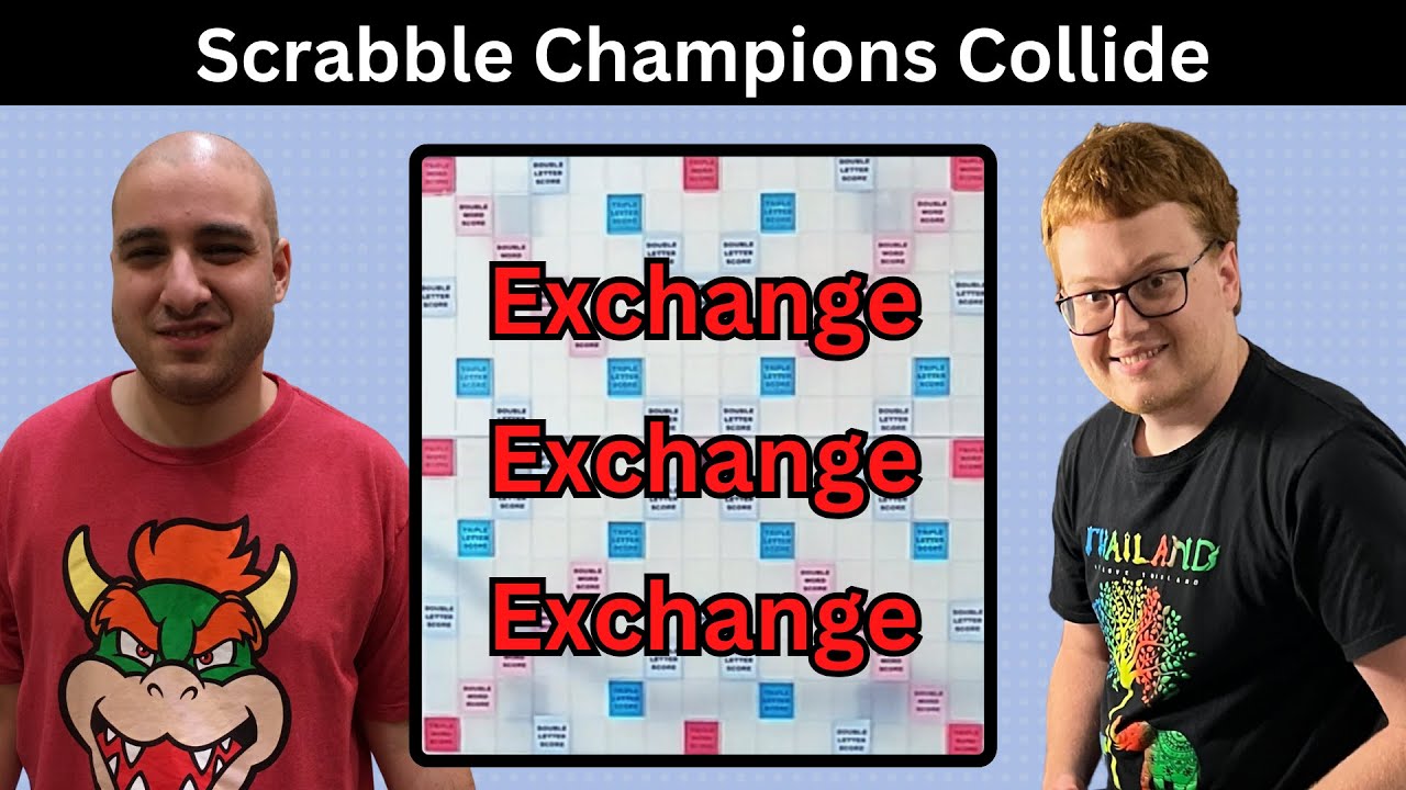 Big Brain Scrabblers Keep Exchanging Tiles to Start Game - YouTube