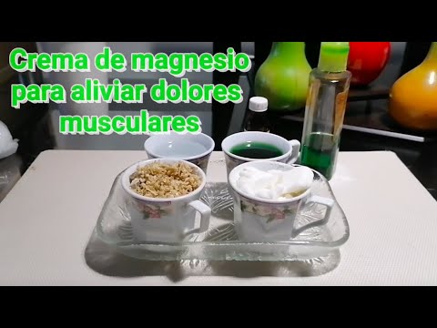 Crema de magnesio para aliviar el dolor muscular y el estrés - YouTube