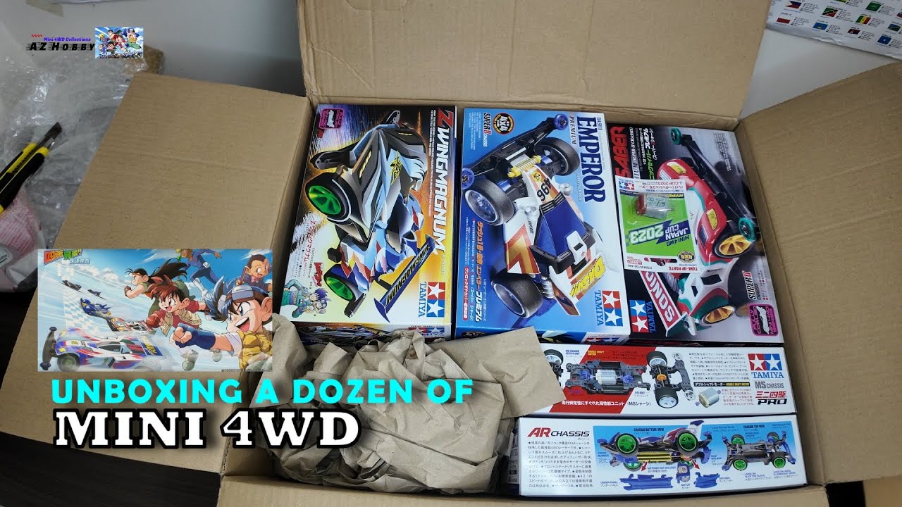 Unboxing A Dozen of Mini 4WD Tamiya - YouTube