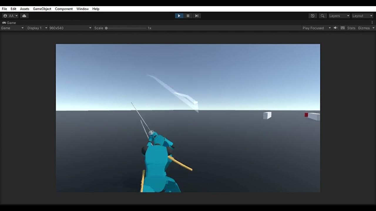 Samurai Parkour Project basic combat hit reactions and target locking #2 (wip) - YouTube