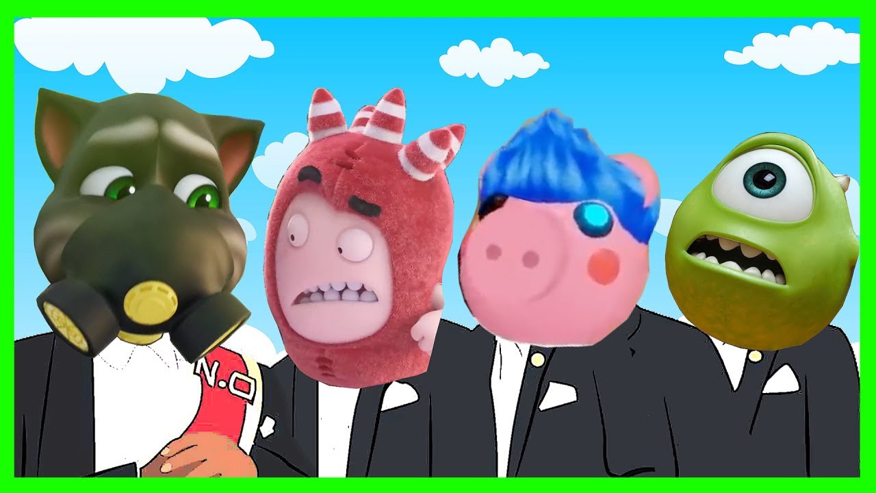TalkingTom&Oddbods&Roblox Piggy&Monsters, Inc--Coffin Dance Song ...