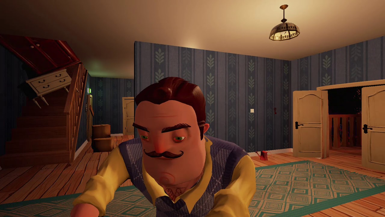 Playing Hello Neighbor Pre Alpha - YouTube