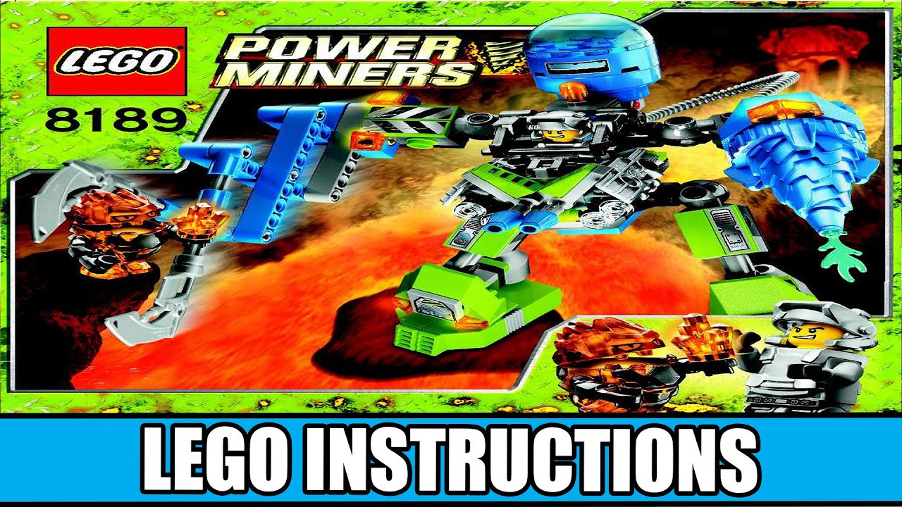 LEGO Instructions - Power Miners - 8189 - Magma Mech - YouTube