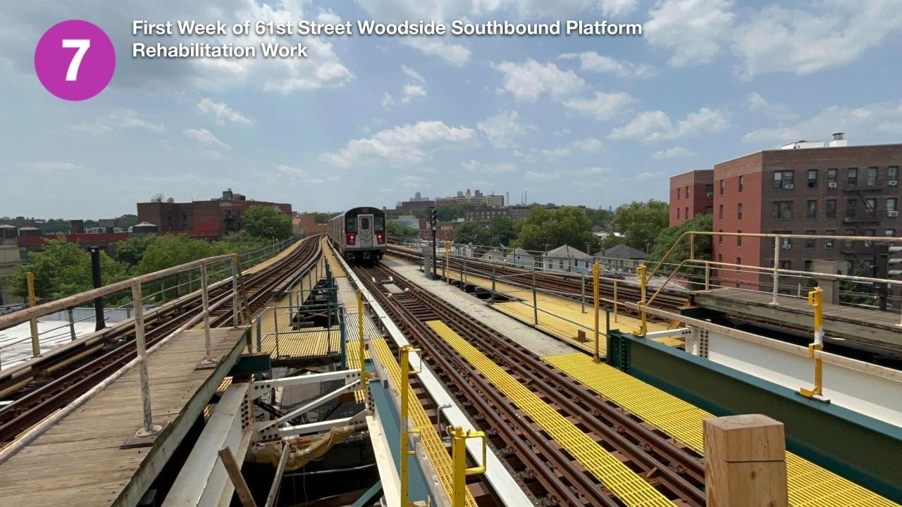 First Week of Southbound Closure at 61st Street Woodside, Flushing Line ...