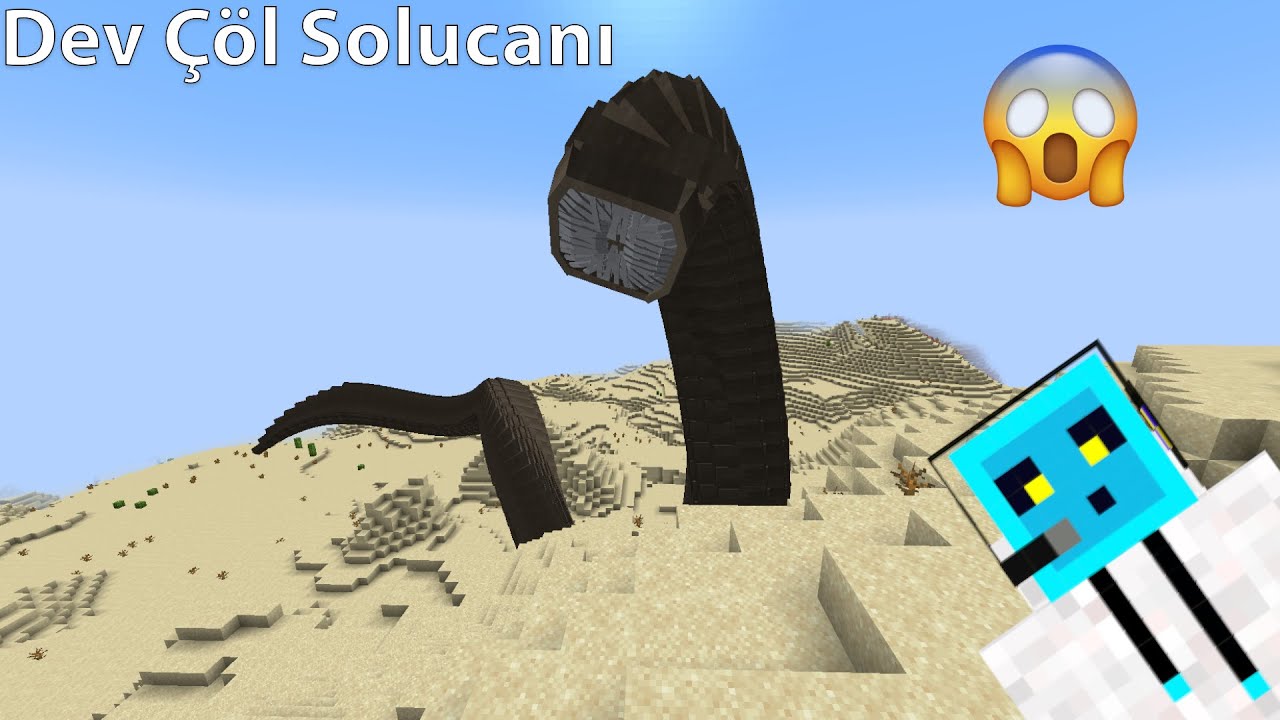 Dev Çöl Solucanı - Minecraft Desert Behemoths: Sandworms! Mod - YouTube