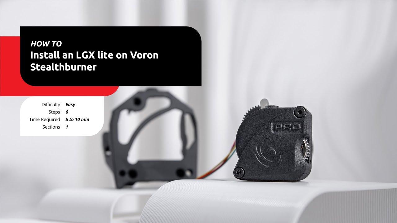 How to install the LGX Lite extruder on the Voron StealthBurner - YouTube