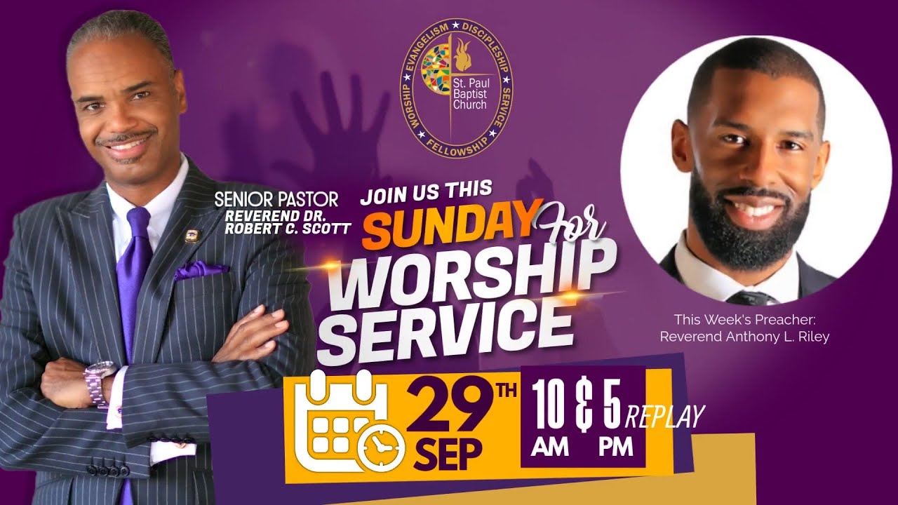 Sunday Morning Worship - Reverend Anthony L. Riley - September 29, 2024 ...