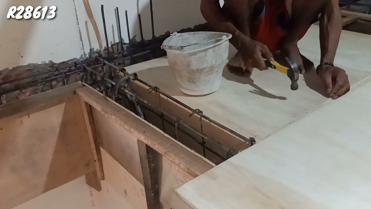 Proses Pembuatan Dan Pemasangan Mal Papan Triplek - YouTube