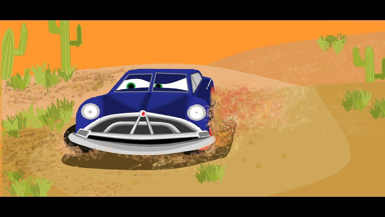 How to draw doc Hudson from cars 3 - YouTube