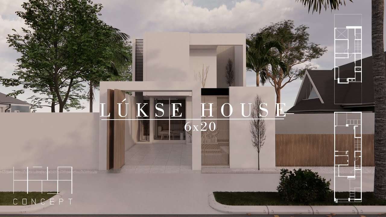 Tropical House Design | 2 Storey House 6x20m | 2 Bedroom with Ensuite ...