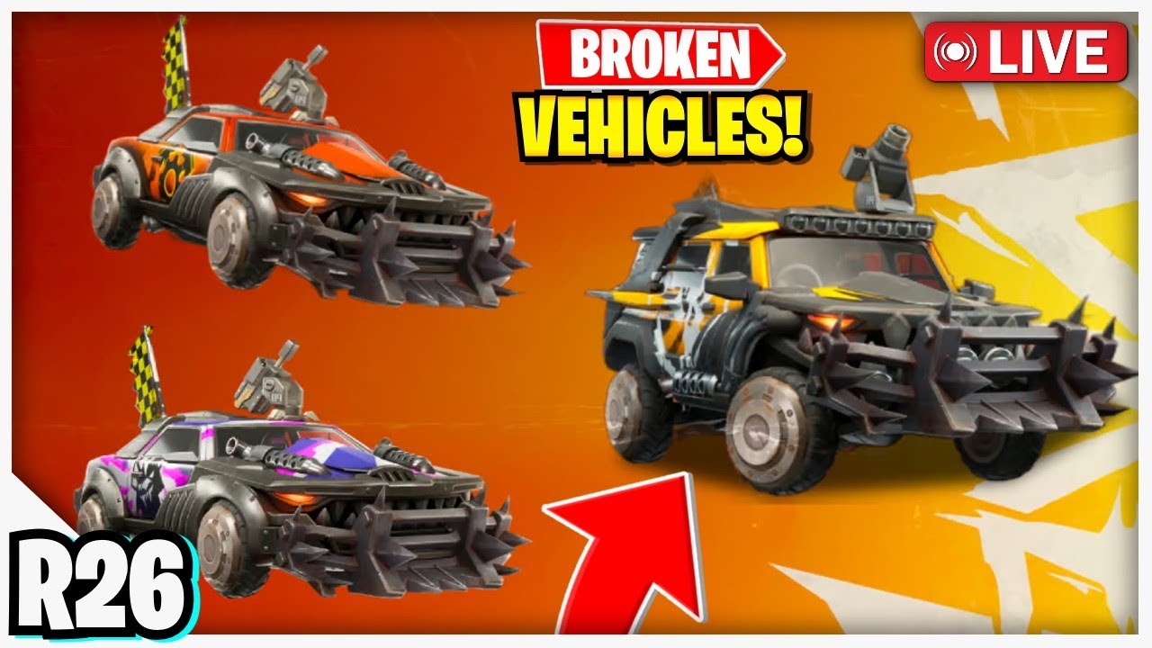 🔴 LIVE - BROKEN Cars in Fortnite Zerobuild! (Fortnite Battle Royale ...