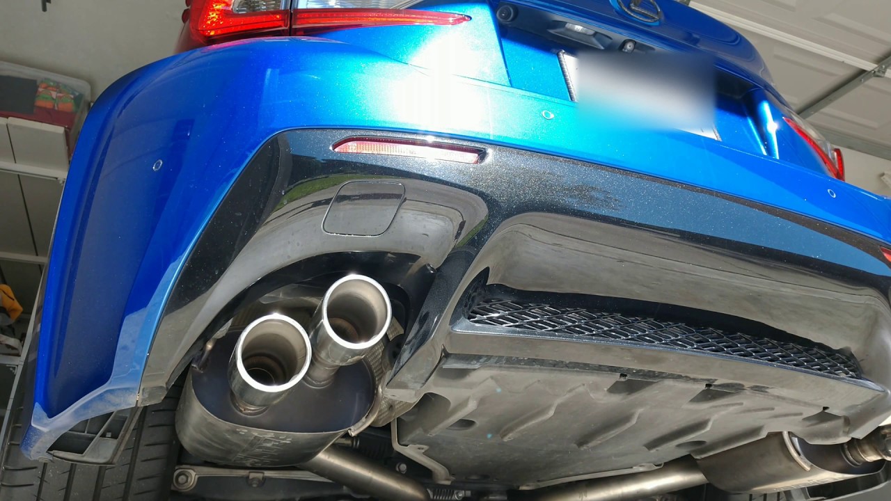 Lexus RCF Borla Exhaust (cold start) - YouTube