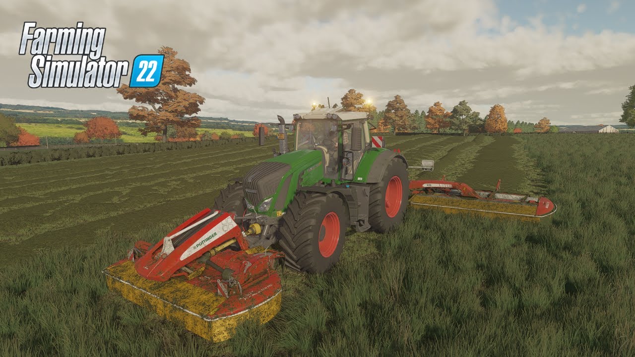 CUTTING GRASS TO MAKE HERB BALES IN FARMING SIMULATOR 22-buckland ...