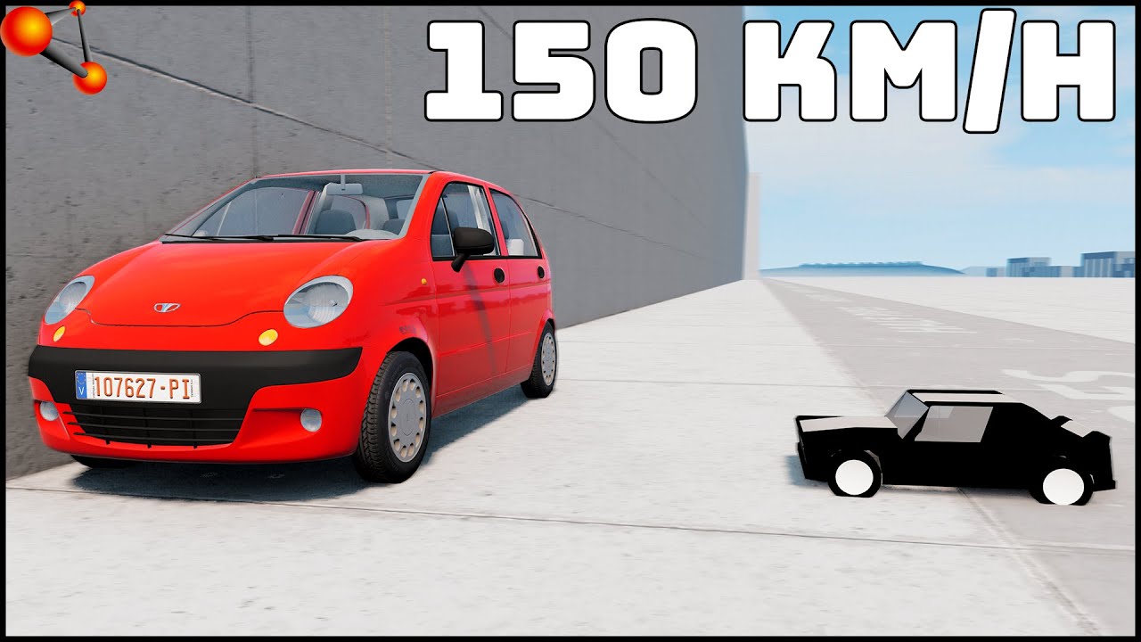 RC CAR vs DAEWOO MATIZ! 150 Km/H CRASH TEST! - BeamNg Drive - YouTube