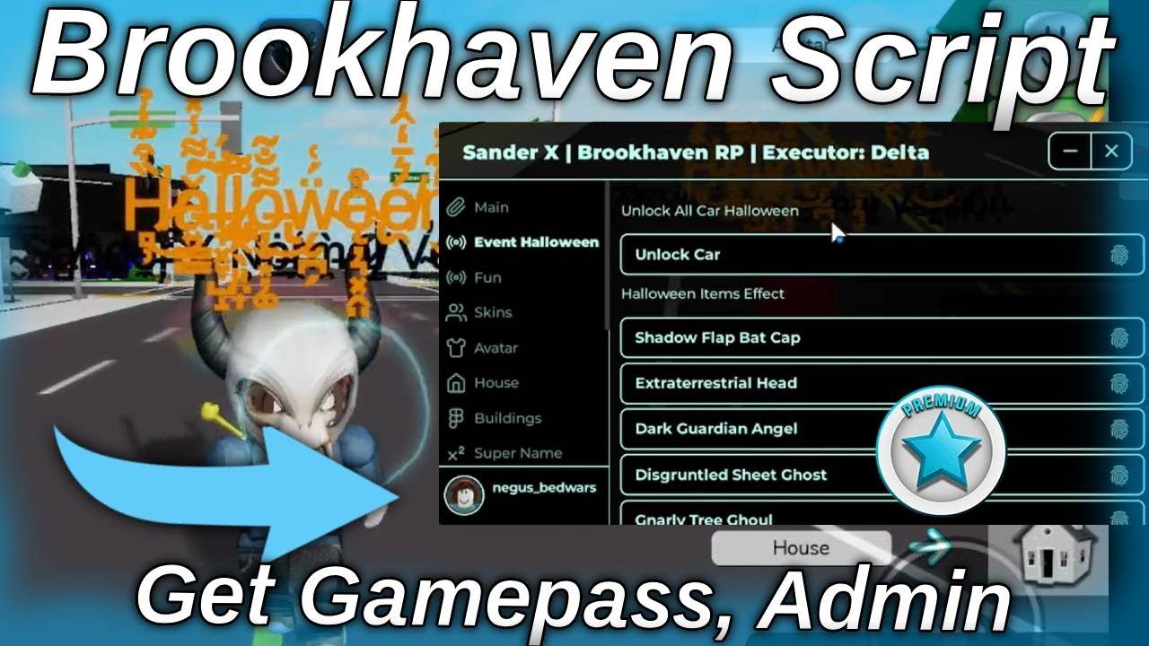 BEST Brookhaven Script | Sander X Hub | Unlock Premium Gamepass, Admin ...