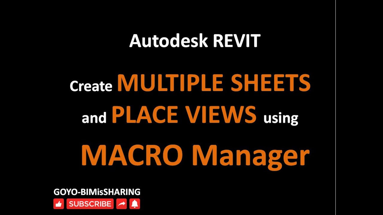 GOYO BIMisSHARING 004 Autodesk REVIT Create Multiple Sheets Place goyo-bimissharing-004-autodesk-revit-create-multiple-sheets-place