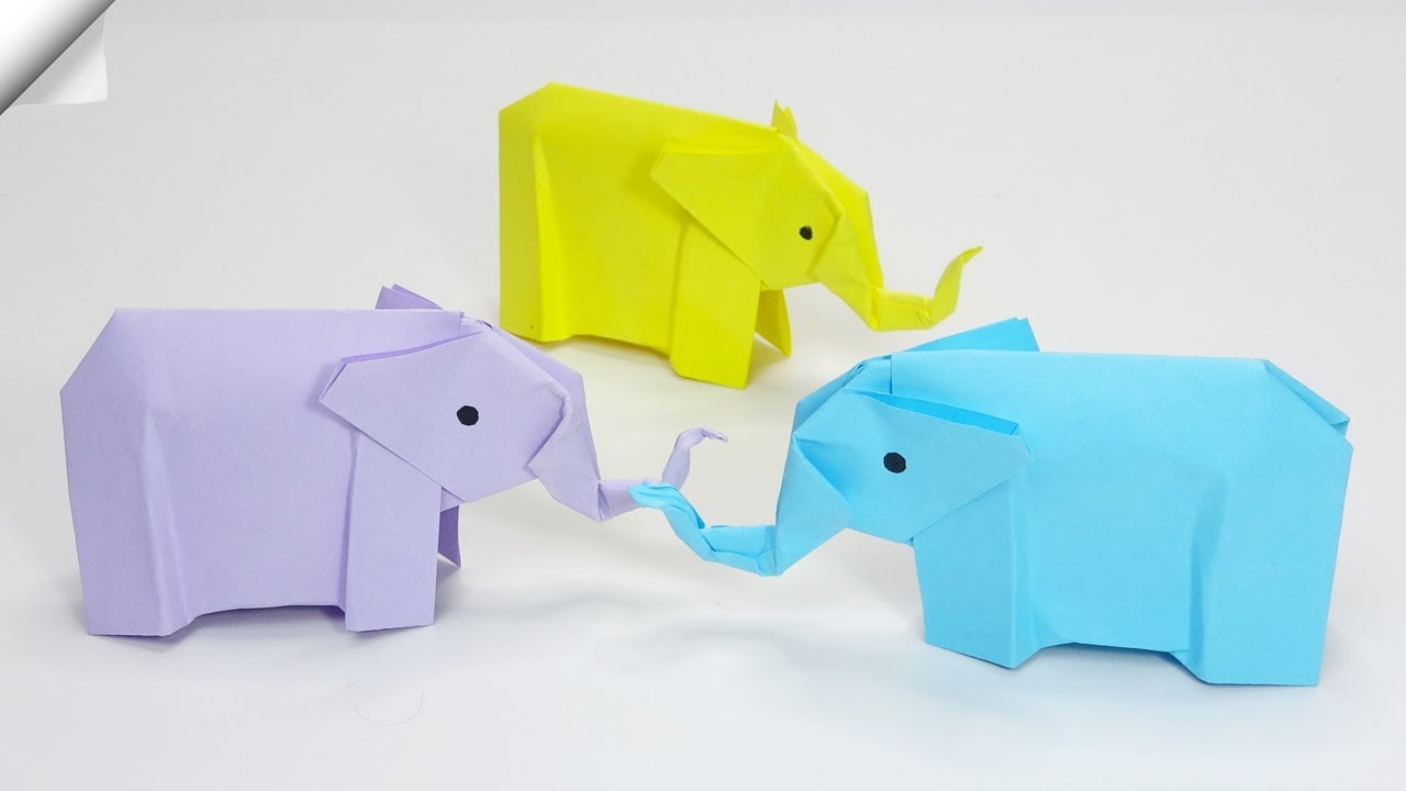 Elephant paper TOYS | Easy paper crafts | Origami elephant - YouTube