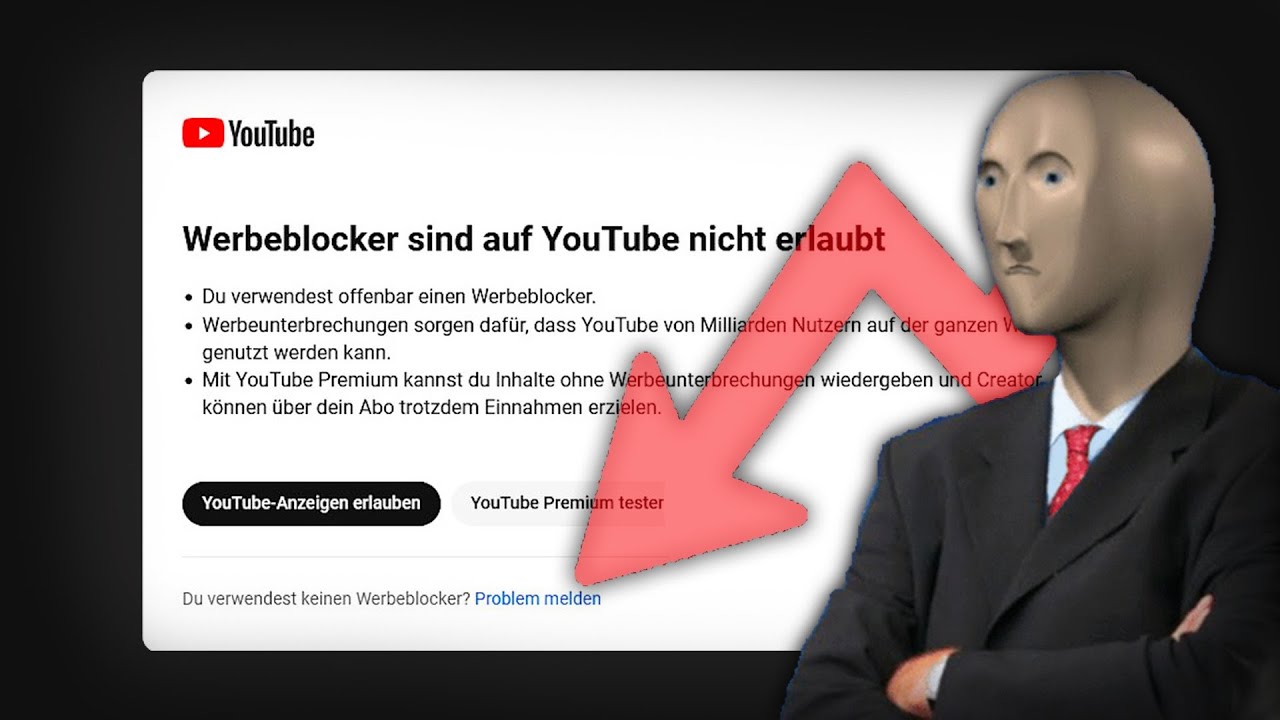 YouTube hat ein AdBlock Problem (So kannst du es fixen) - YouTube